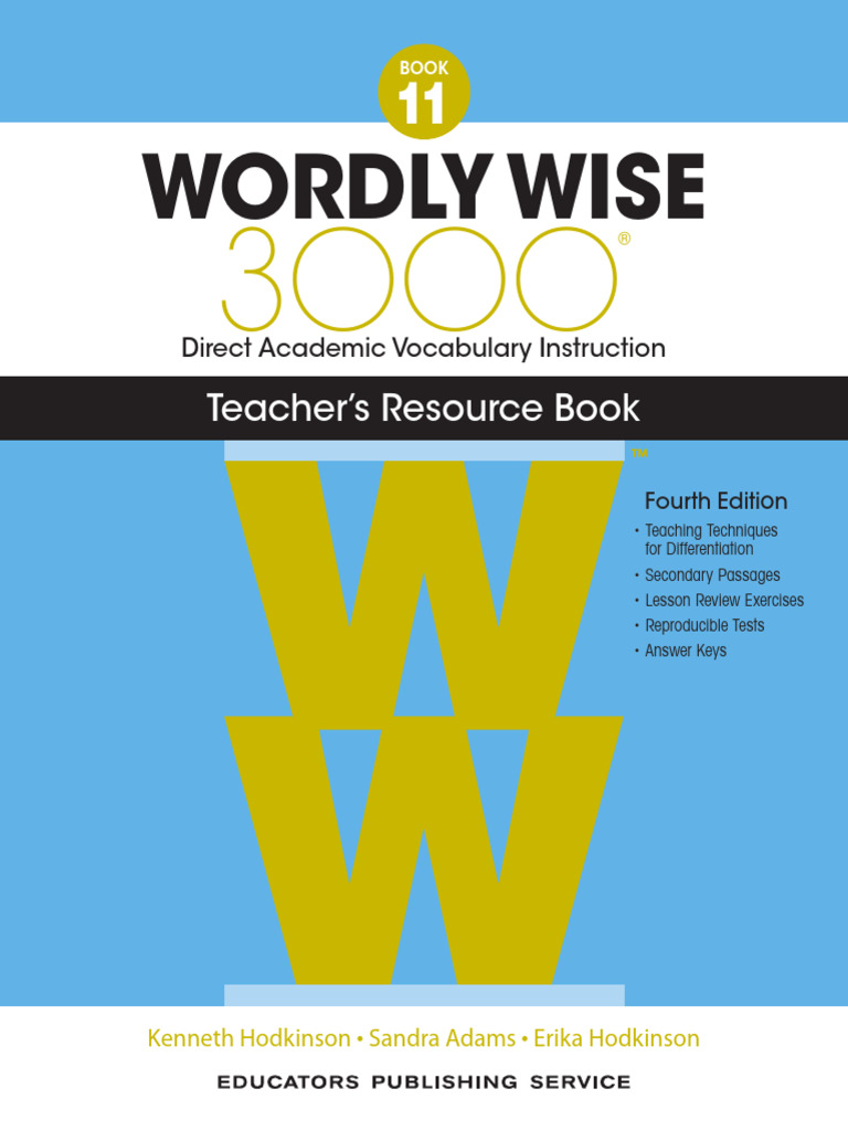 Wordly Wise 3000, Book 11, Teacher Resource Book | PDF | Reading ...