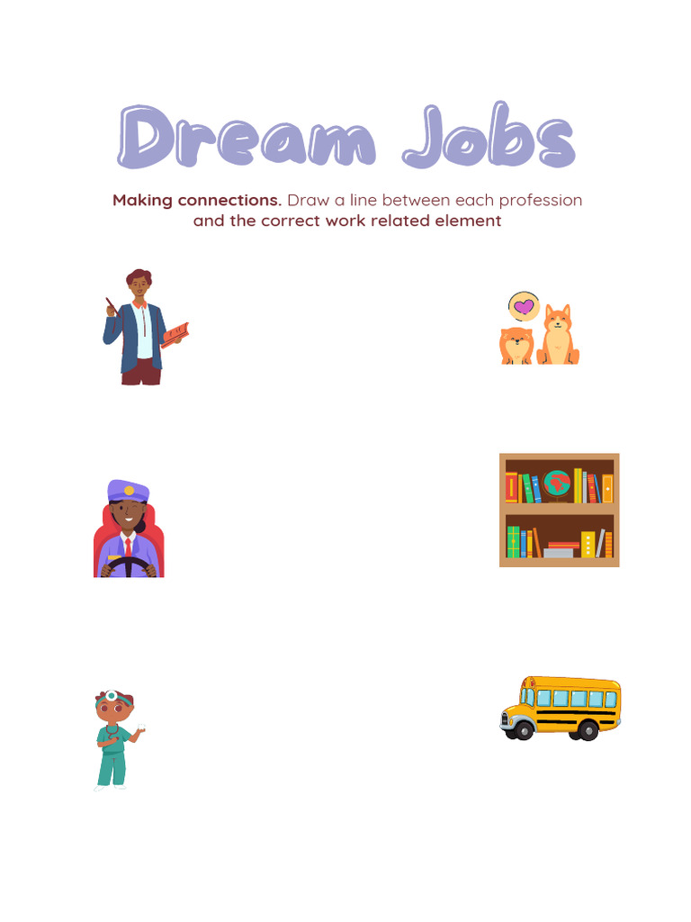 Dream Jobs Worksheet | PDF