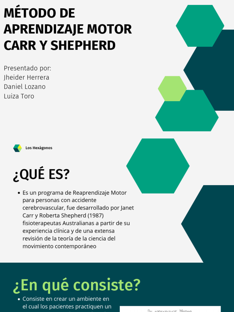 Método de Aprendizaje Motor Carr y Shepherd | PDF | Carrera | Aprendizaje