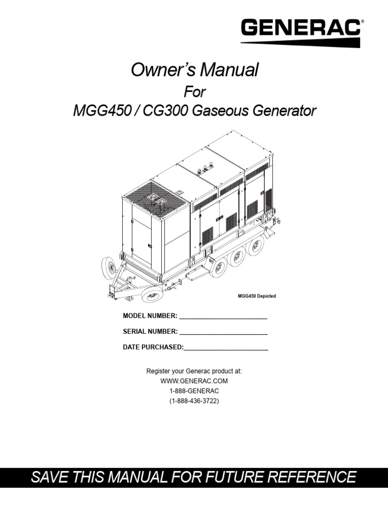 Generac Mobile Products - Specs - Gaseous Generator MGG450 | PDF ...