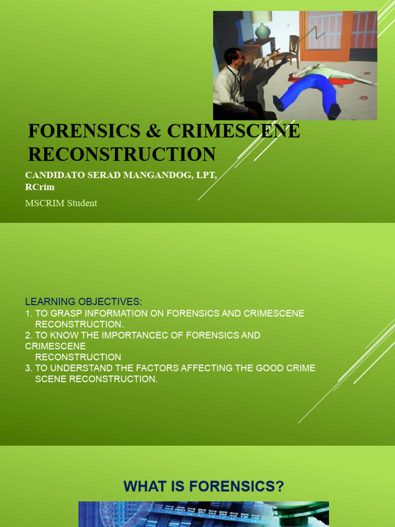 Forensics and Crimescene Reconstruction | PDF | Forensic Science ...