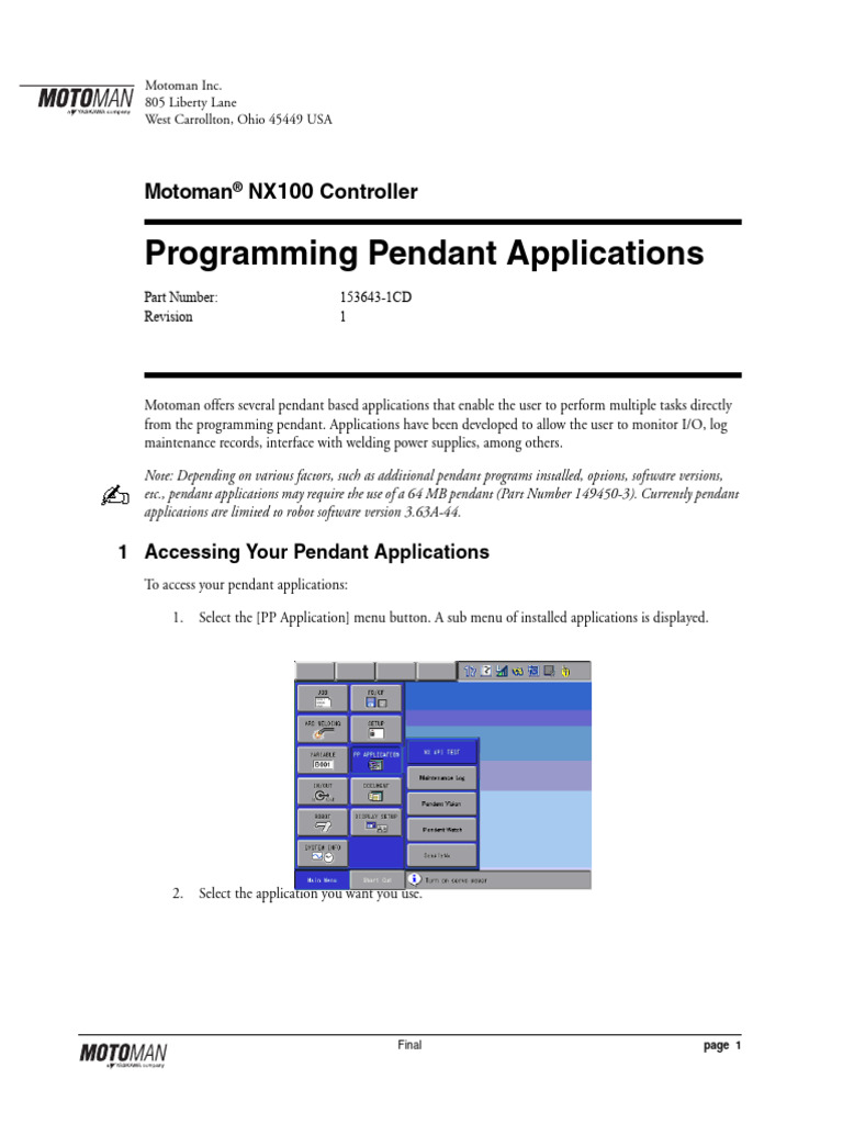 Programming Pendant Applications | PDF | Application Software | Software Engineering