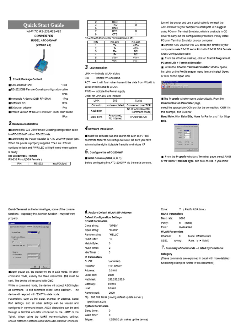 2000WF Quick Start Guide | PDF | Digital Technology | System Software 2000WF Quick Start Guide | PDF | Digital Technology | System Software