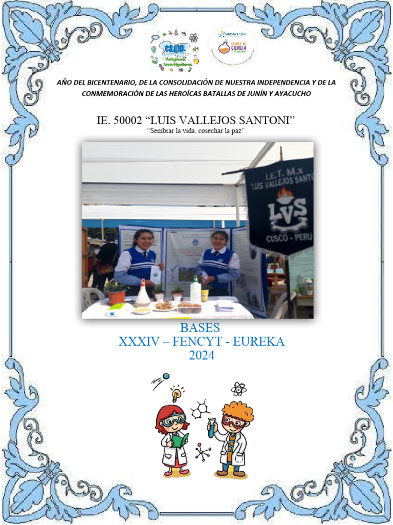 Bases Eureka Primaria Lvs 2024 | PDF | Educación primaria | Maestros