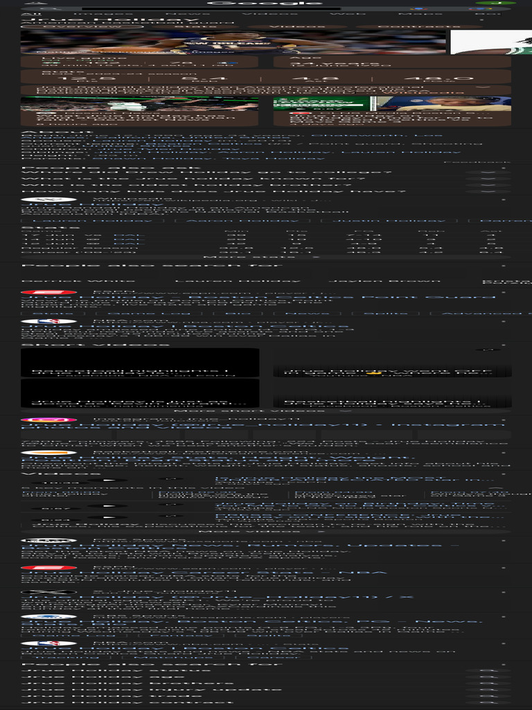 Drew Holiday - Google Search | PDF | Sports | National Basketball ...