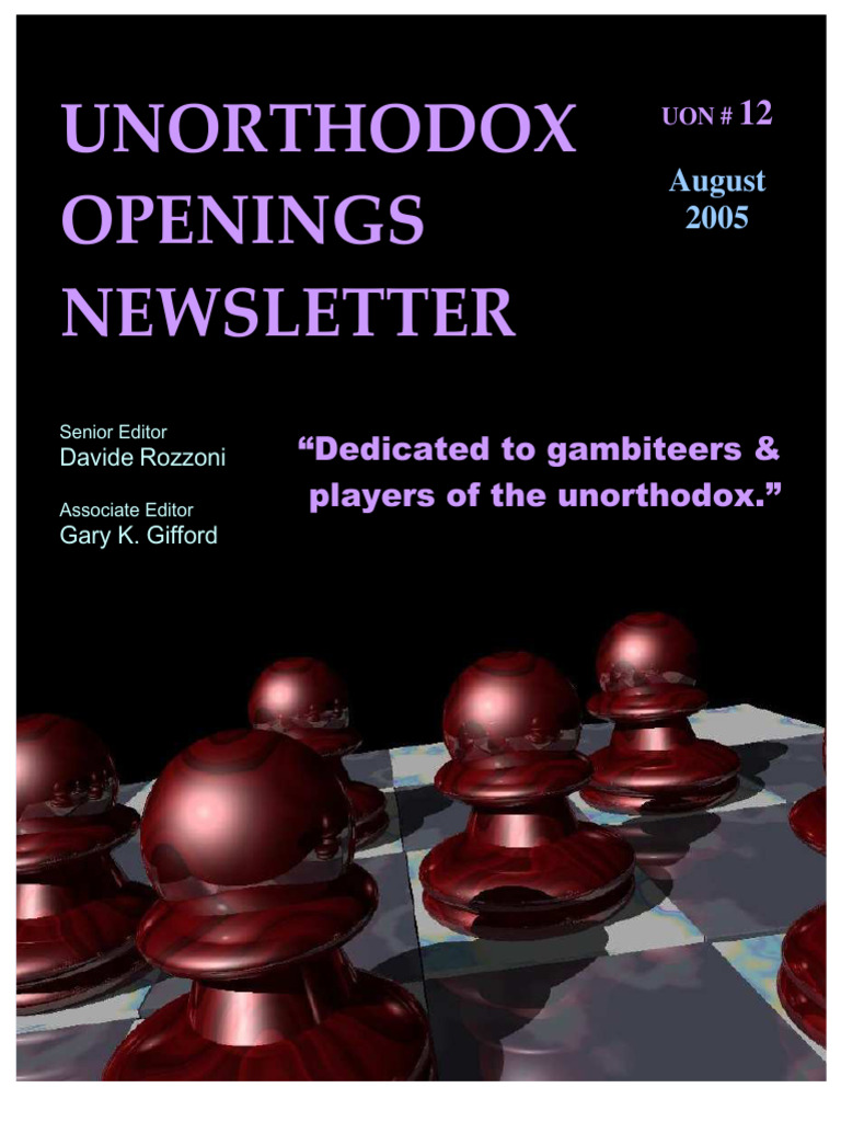 12 Aug 2005 | PDF | Chess Openings | Chess