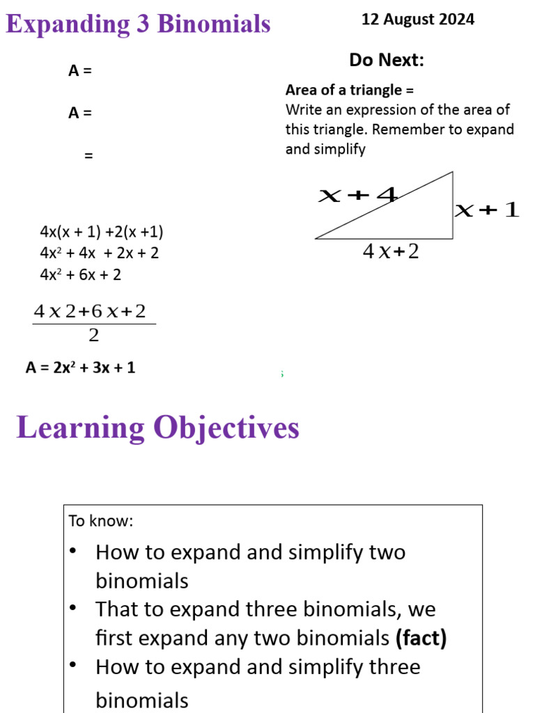 Binomial Expansion Practice | PDF | Mathematics