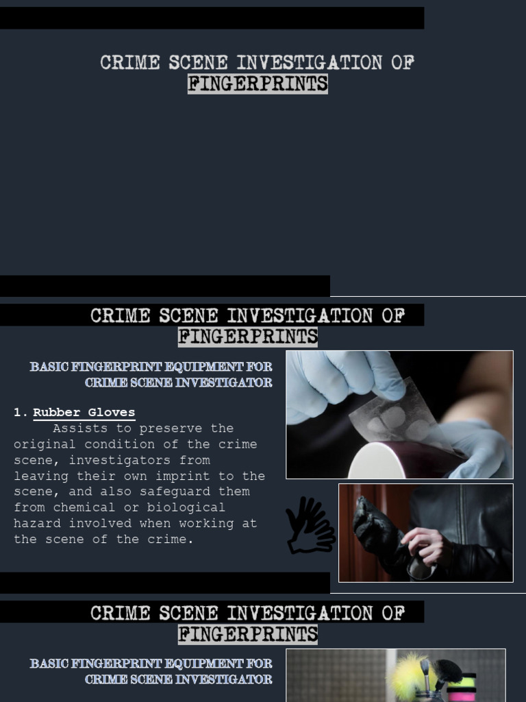 AFIS | PDF | Fingerprint | Crime Scene
