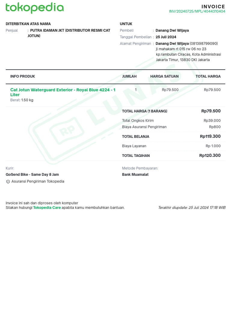 Invoice Cat | PDF