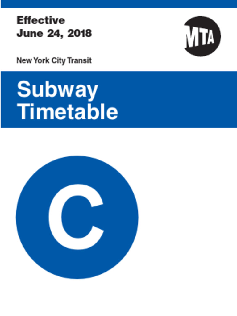 C Train Timetable | PDF | Public Services | Rapid Transit