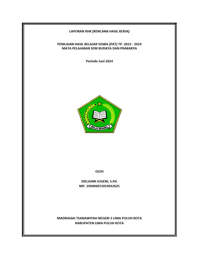 Laporan Penilaian | PDF | Ilmu Sosial | Kesehatan Holistik