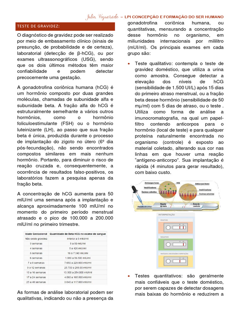 Resumo - Exames Laboratoriais Do Pré-Natal, Análise Do Material Genético Humano e Espermograma ...