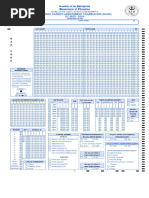 CBSE Class 10 Answer Book Answer Sheet Front Page Sample 2025 | PDF