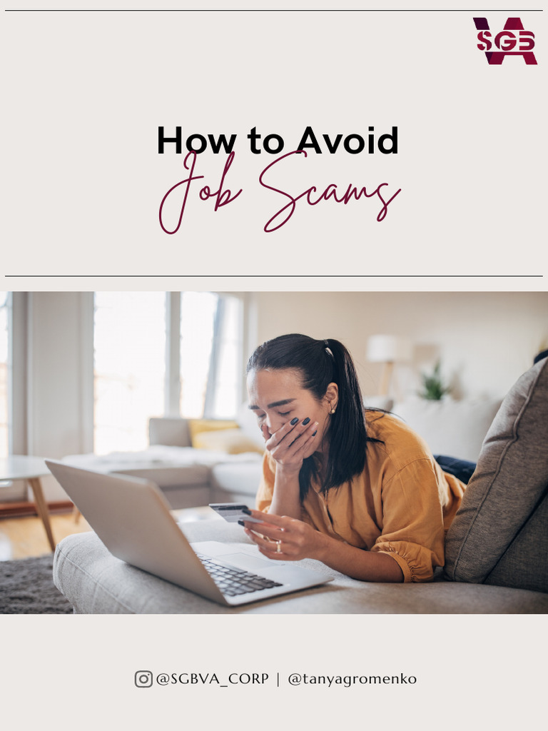 How To Avoid Job Scams | PDF | Linked In | Phishing