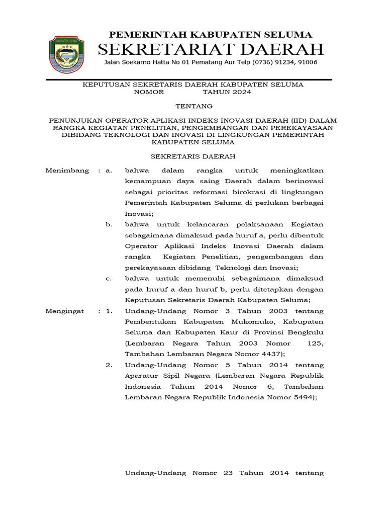 SK Operator Iid TH 2024 | PDF