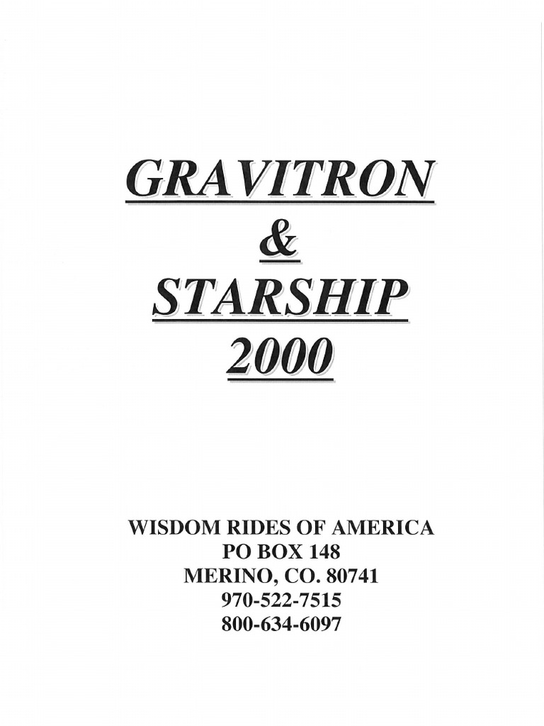 Gravitron Starship Manual A | PDF