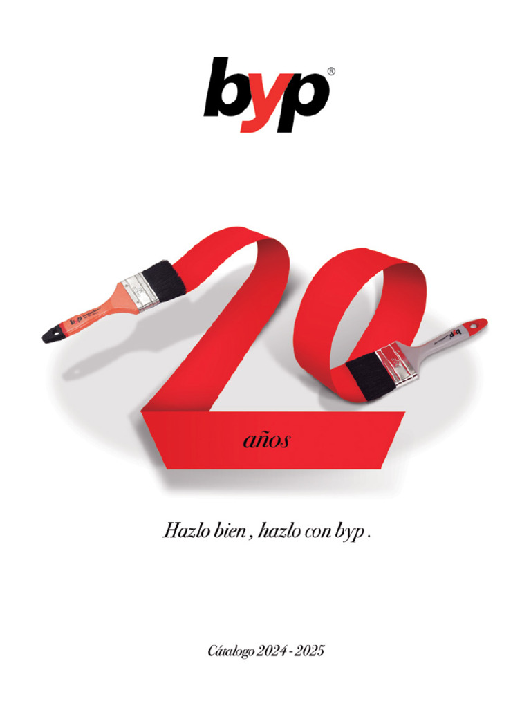 Catálogo BYP 2024: Brochas y Productos | PDF | Cepillo | Pinturas