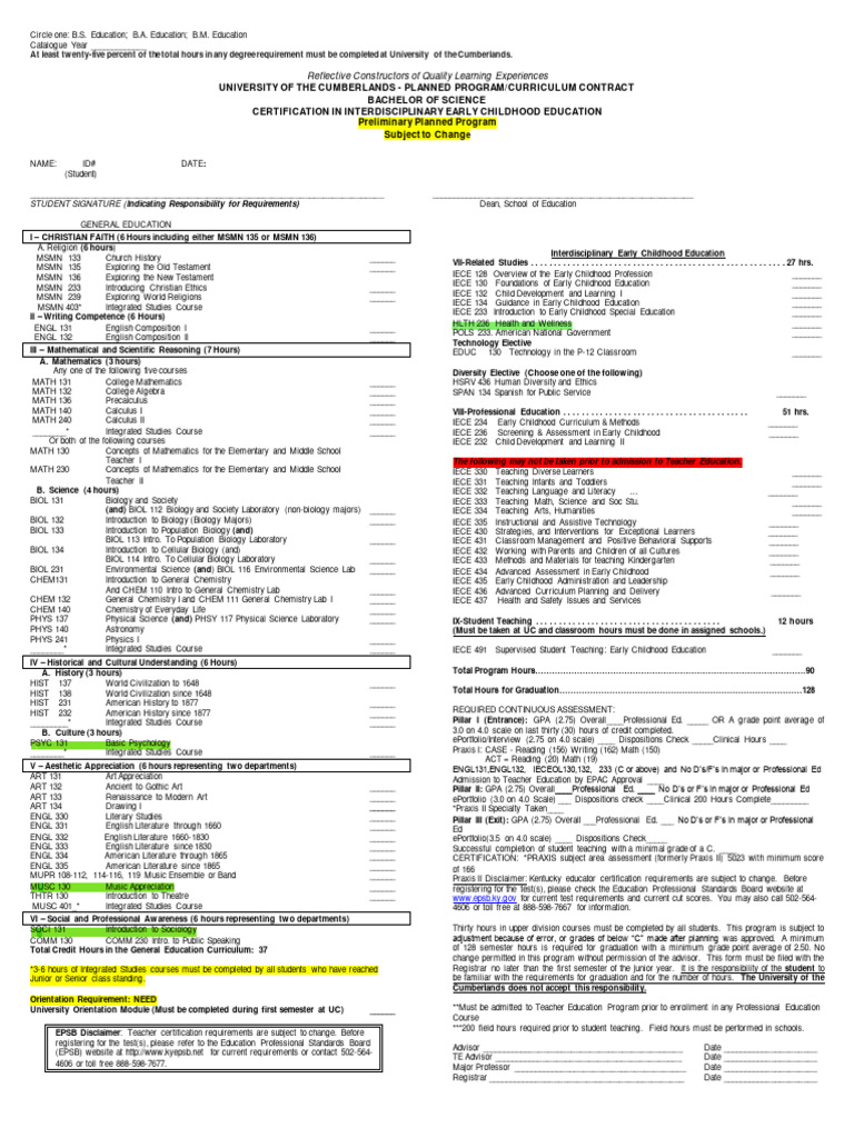 Early Childhood Education Curriculum | PDF | Mathematics | Science
