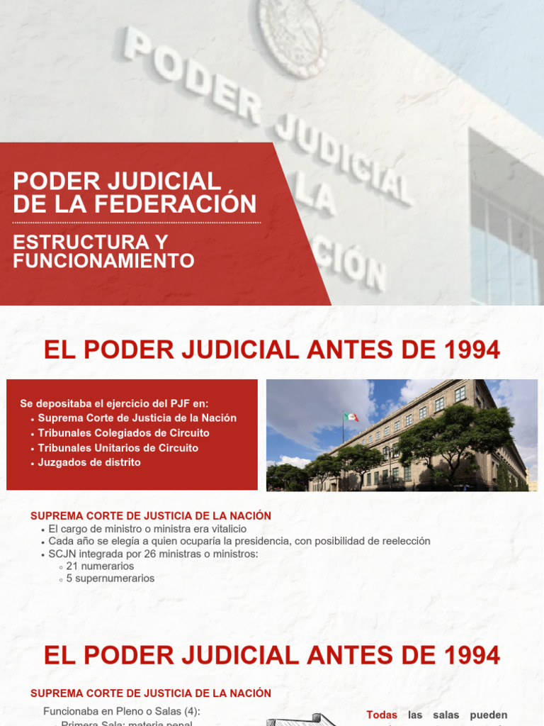 Estructura del Poder Judicial en México | PDF | Judicaturas | Gobierno