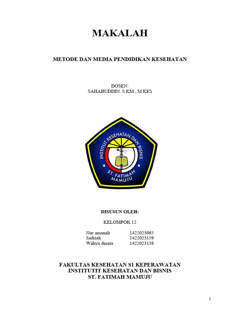 Makalah Metode Dan Media Promkes | PDF