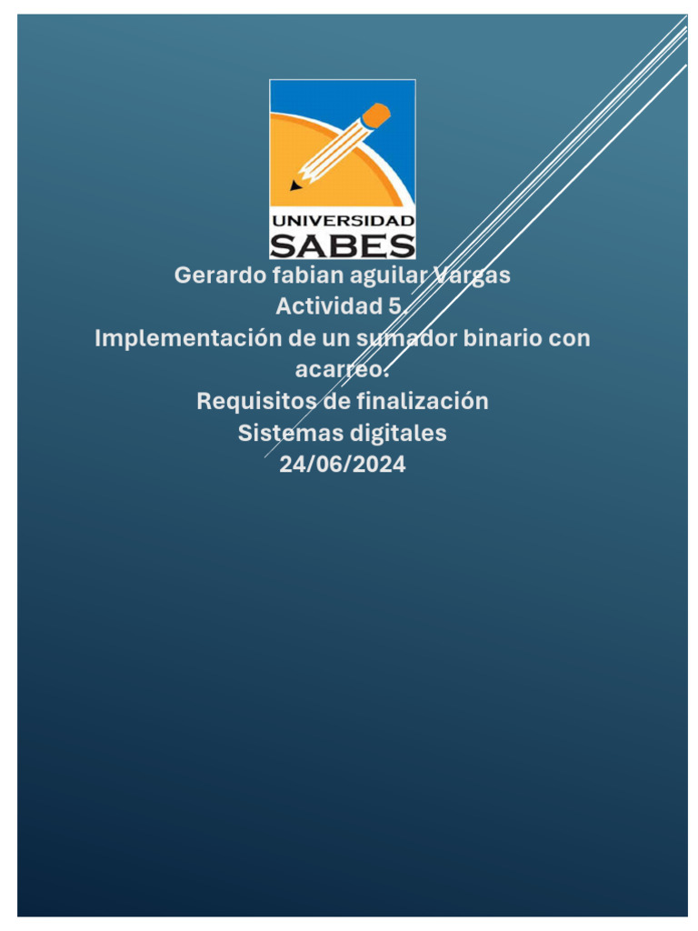 Sistemas Digitales Actividad 5 | PDF | Poco | Informática