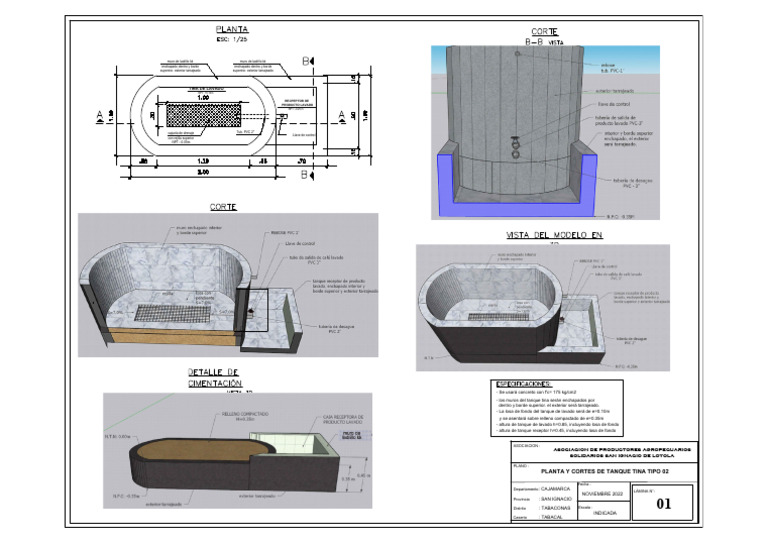 Tanque Tina San Ignacio de Loyola | PDF