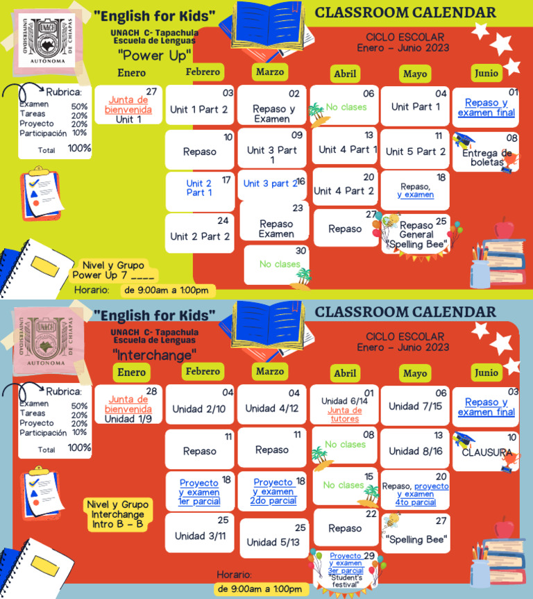 INTERCHANGE CALENDAR | PDF