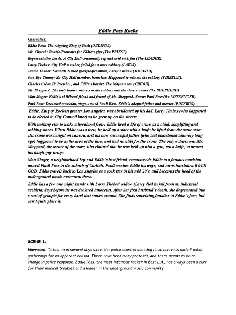 Oedipus Rex, Translation by Fagles | PDF | Crime Thriller | Violence