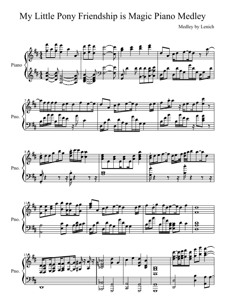My Little Pony Medley | PDF