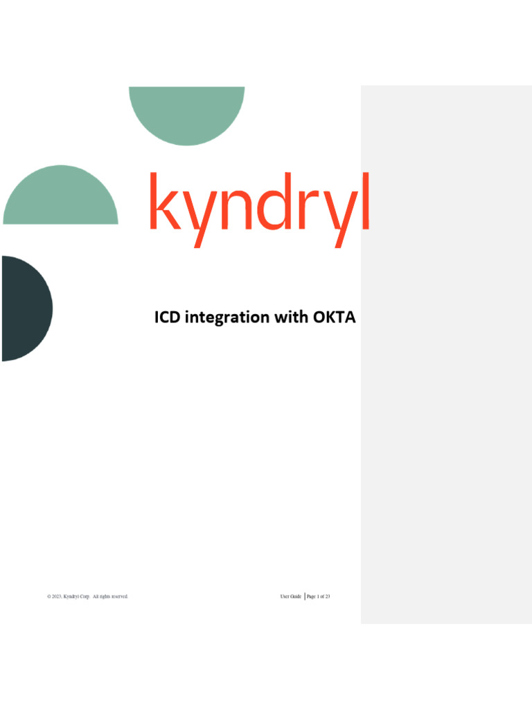 ICD Integration With OKTA | PDF | Web Server | Internet & Web