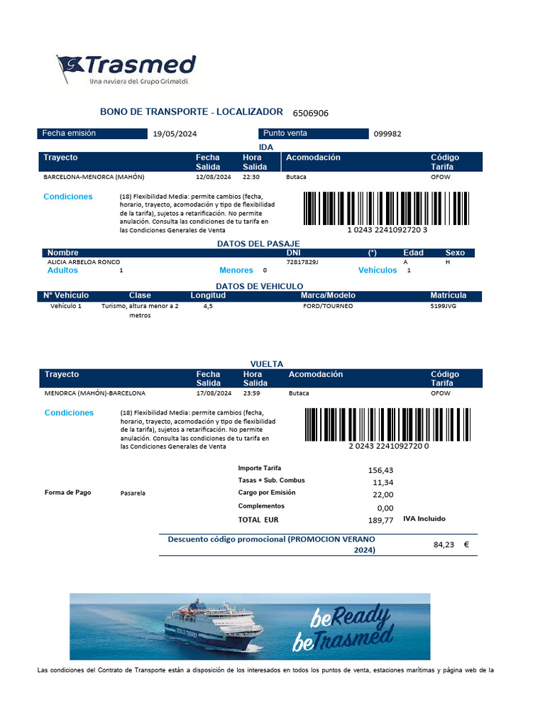 Tickets | PDF | Transporte