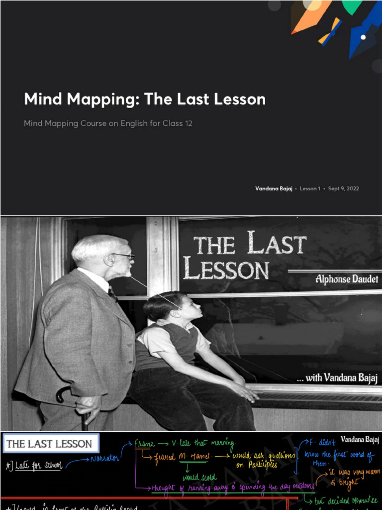 Mind Mapping The Last Lesson With Anno | PDF