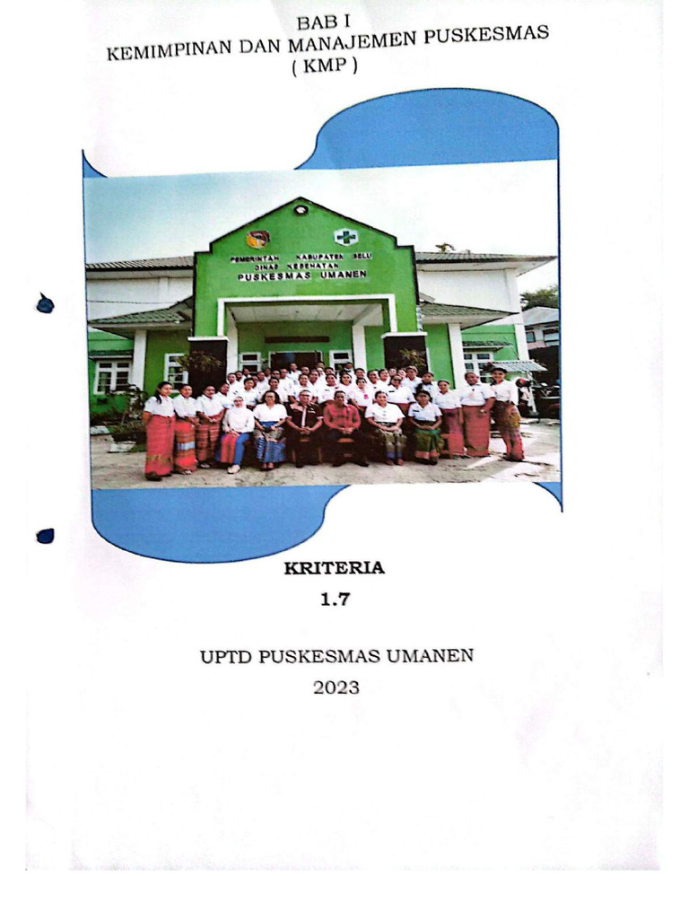 1.7.1.pembinaan Puskesmas Oleh Dinas Kesehatan Kabupaten | PDF