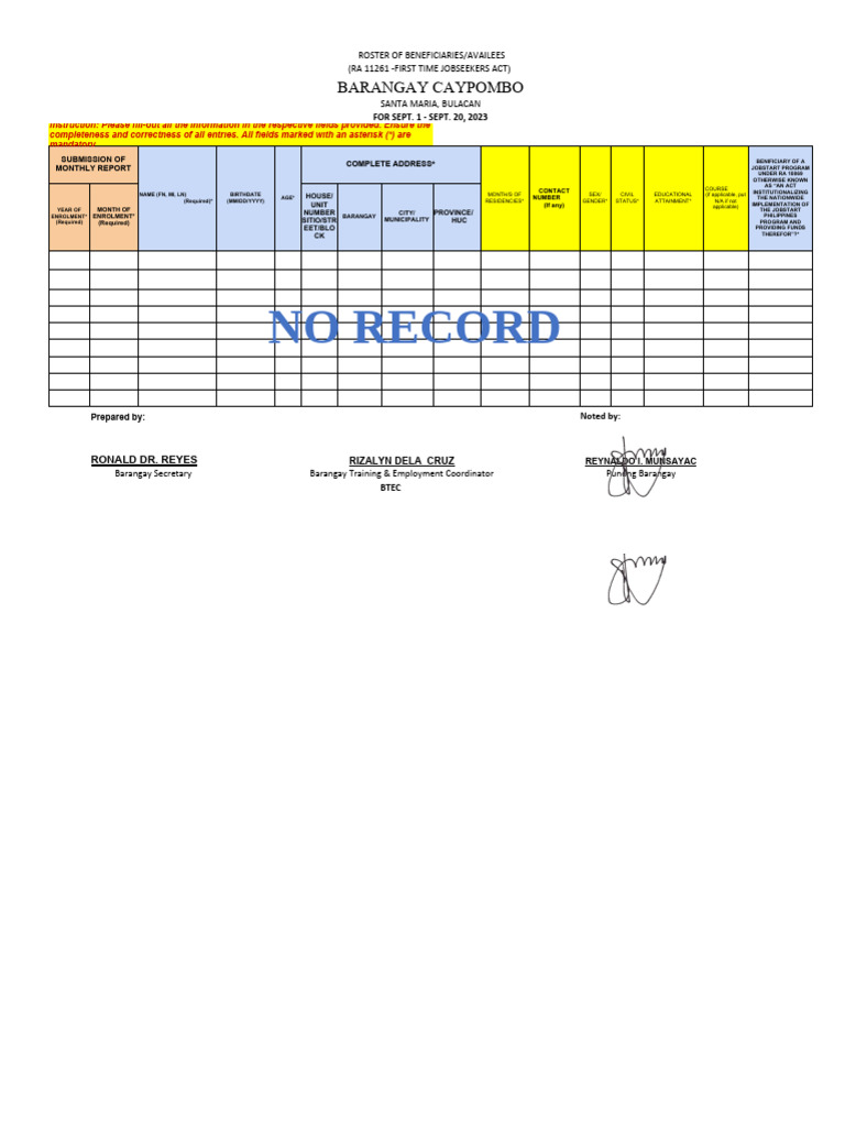 2023 Ftjs First Time | PDF