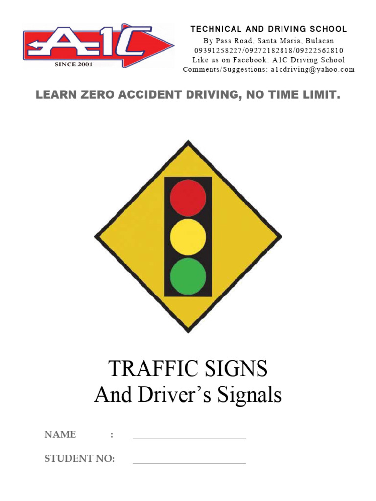 Master Traffic Signs for Safe Driving | PDF | Traffic | Intersection (Road)