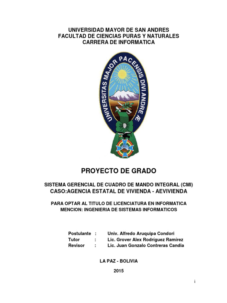 Gran Proyecto Informática UMSA | PDF | Scrum (desarrollo de software ...