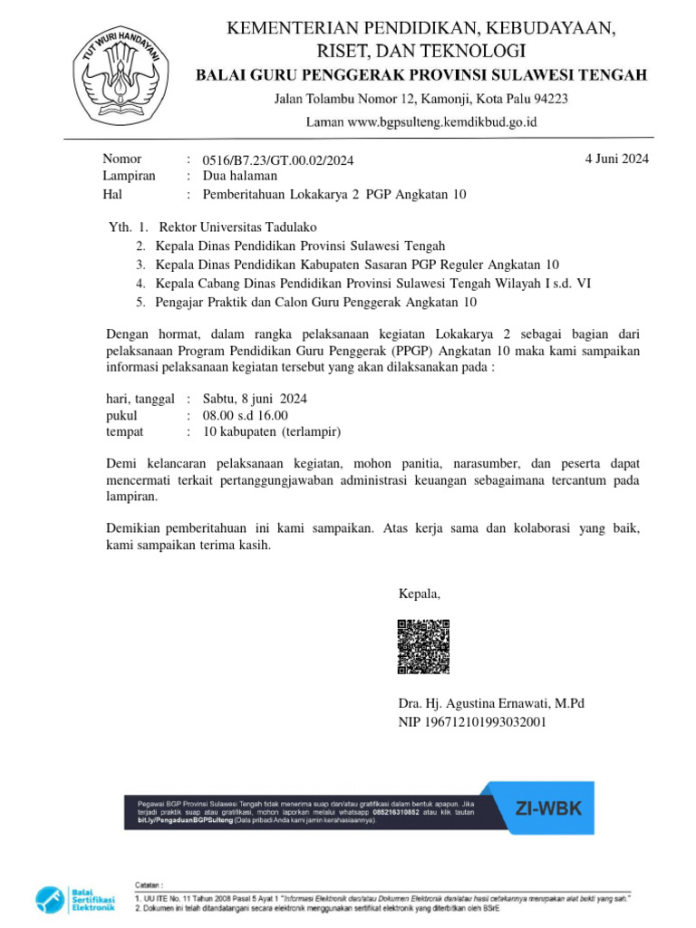 Pemberitahuan Loka 2 A10 | PDF