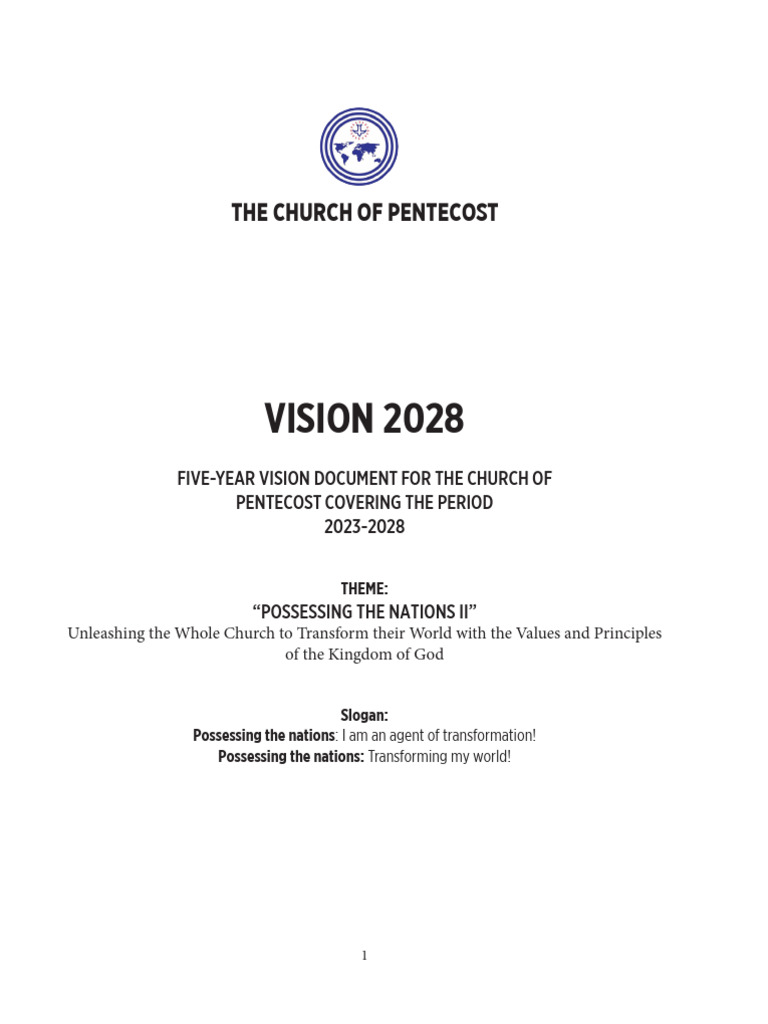 Vision 2028 Document Final Work | PDF | Disciple (Christianity) | Jesus