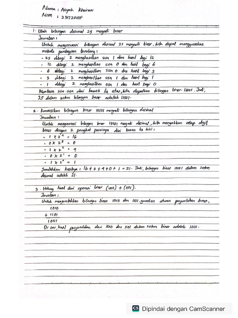 Aisyah Khairani - Tugas 1 Rangkaian Logika Dan Digital | PDF