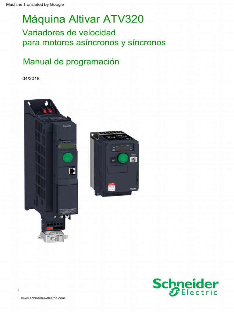 Manual de Variadores ATV320 | PDF | voltaje | Corriente continua