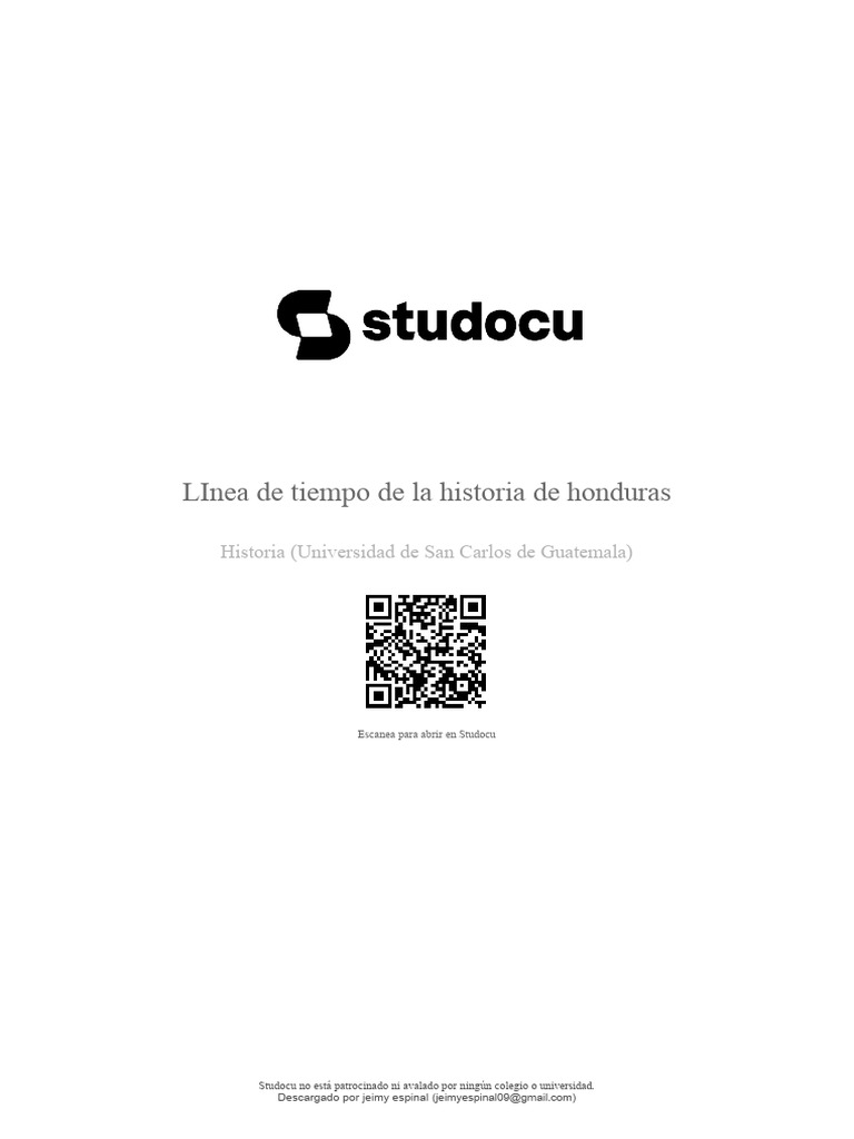 Linea De Tiempo De La Historia De Honduras Pdf Era Precolombina 5574