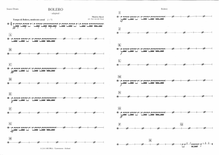 Bolero drum | PDF