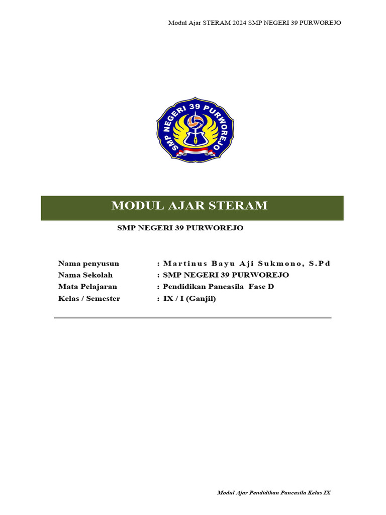 Modul Ajar Stream PPKN | PDF