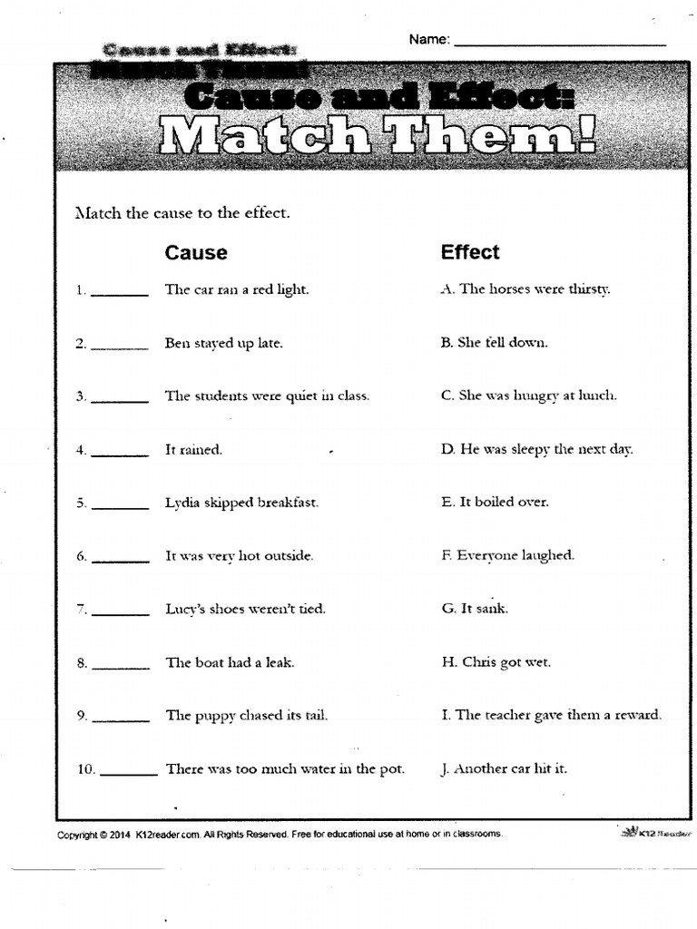 Cause and Effect | PDF