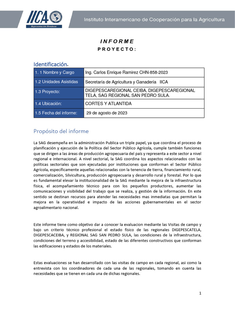 Informe II | PDF | Agricultura | edificio