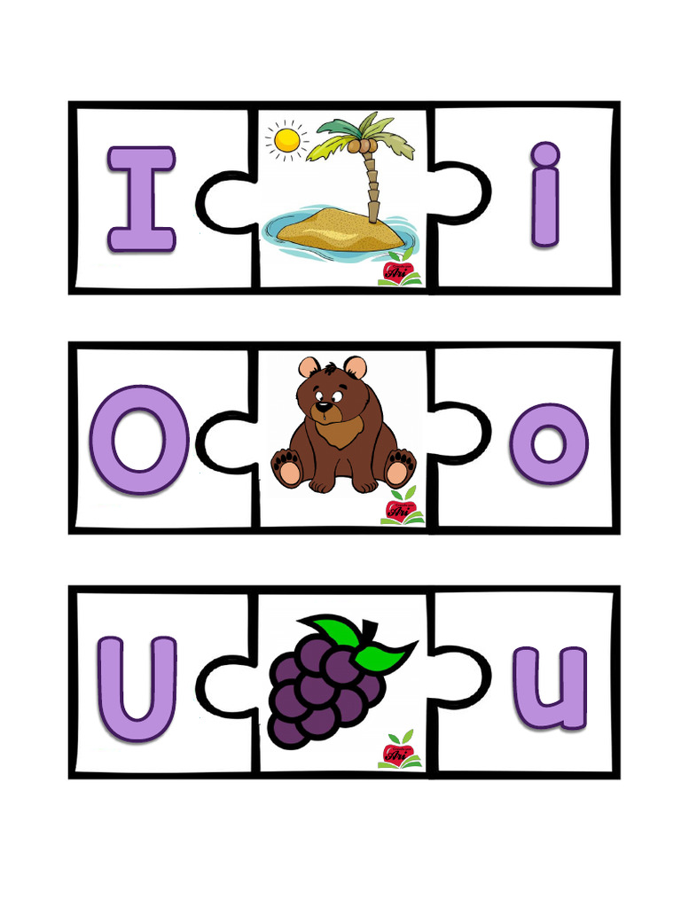 Puzzles de Las Vocales | PDF