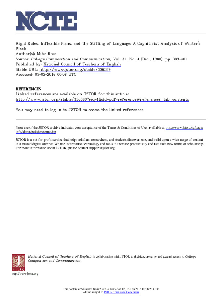 Rigid Rules, Inflexible Plans, and The Stifling of Language: A ...