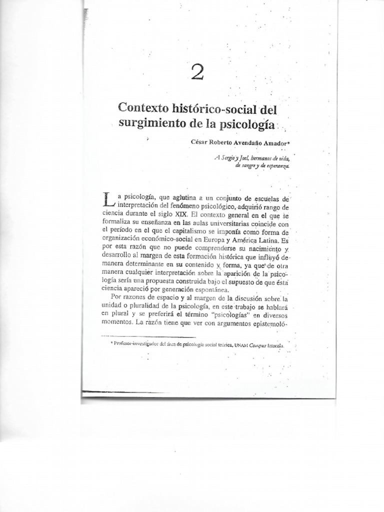 Cesar Avendaño. Contexto Historico Social | PDF
