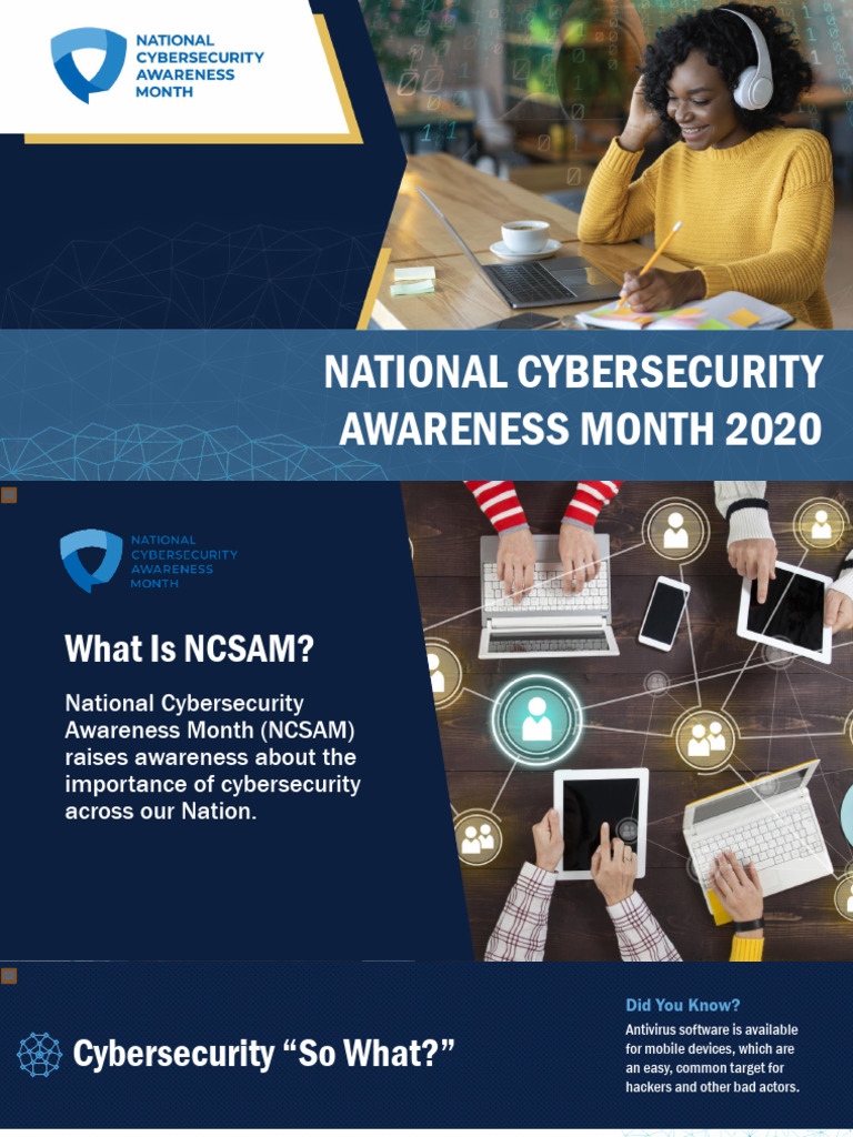 NCSAM 2020: Cybersecurity Awareness Guide | PDF | Security | Computer ...