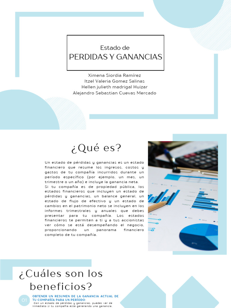 Guía del Estado de Pérdidas y Ganancias | PDF | Business | Costo